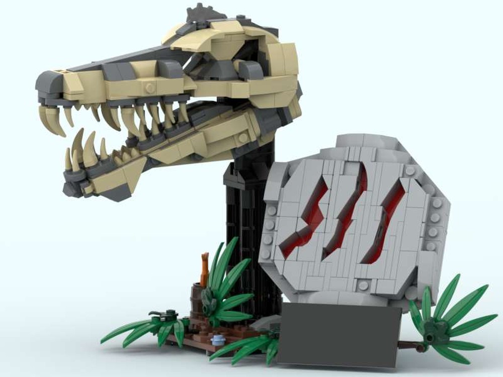 Lego Moc Dinosaur Fossils Spinosaurus By Monstermonsoon Rebrickable
