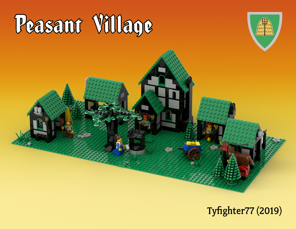 LEGO MOC Peasant Village by Tyfighter77 | Rebrickable - Build with LEGO