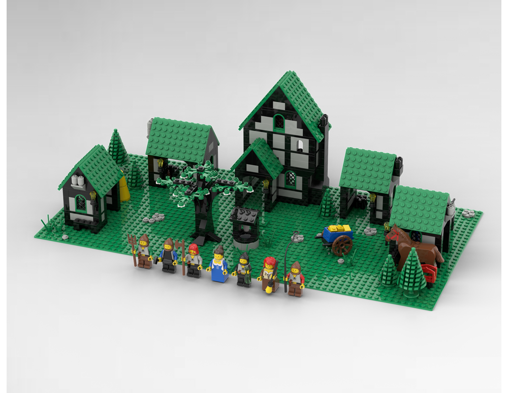 LEGO MOC Peasant Village by Tyfighter77 | Rebrickable - Build with LEGO