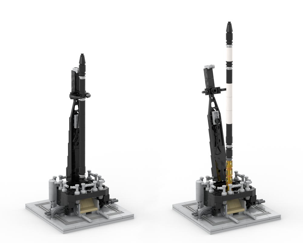 Lego Moc Rocket Lab Electron And Launch Pad Saturn V Scale By 0rig0