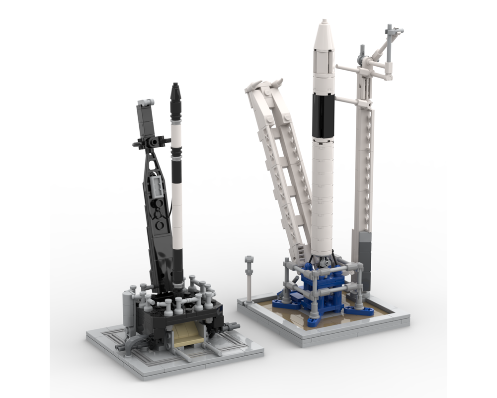 Lego Moc Rocket Lab Electron And Launch Pad Saturn V Scale By 0rig0