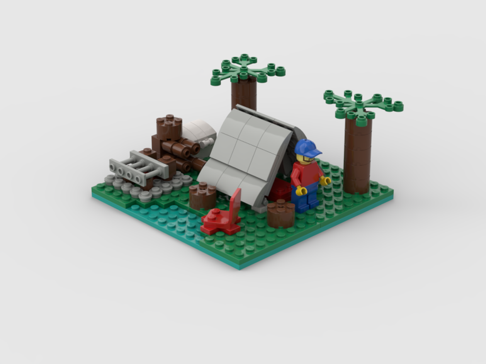 LEGO MOC Cool Campsite by ORBcreations | Rebrickable - Build with LEGO