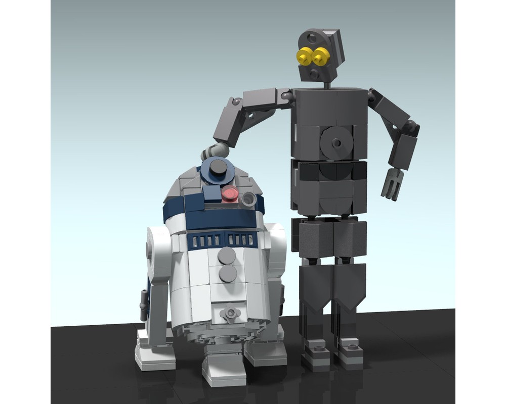 Lego Moc Protocol Droid By Ekubart Rebrickable Build With Lego