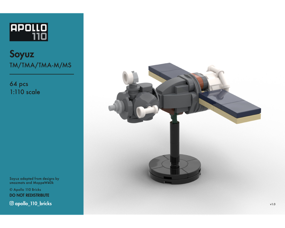 LEGO MOC Soyuz-TM TMA TMA-M MS [1:110 scale] by Apollo_110_Bricks ...
