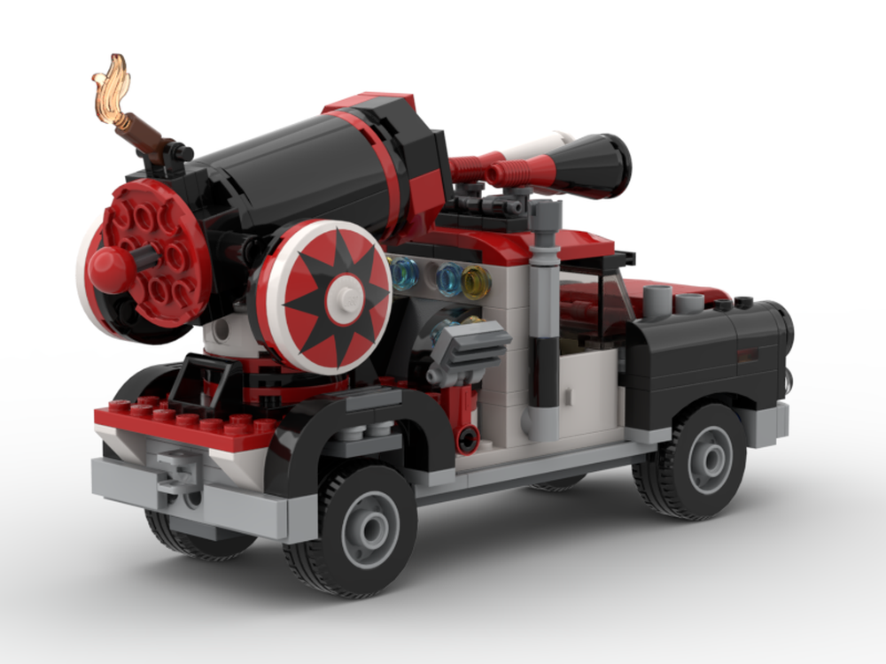 LEGO MOC 70921 8-studs-wide Harley Quinn's Cannonball Truck MOD by ...