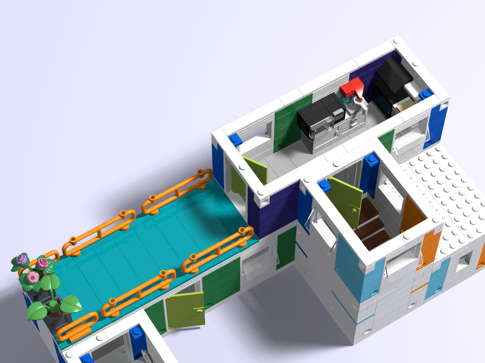 Lego Moc Modular Living Container Container By Schnabbo