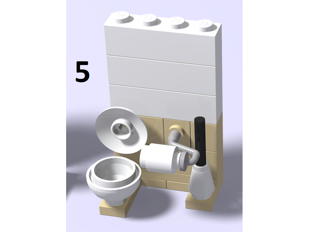 Lego Moc Modular Living Container Bathroom Modules By Schnabbo