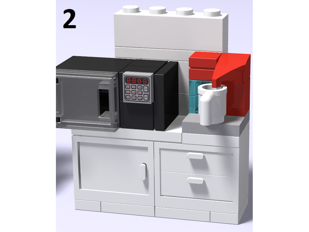 Lego Moc Modular Living Container Kitchen By Schnabbo Rebrickable