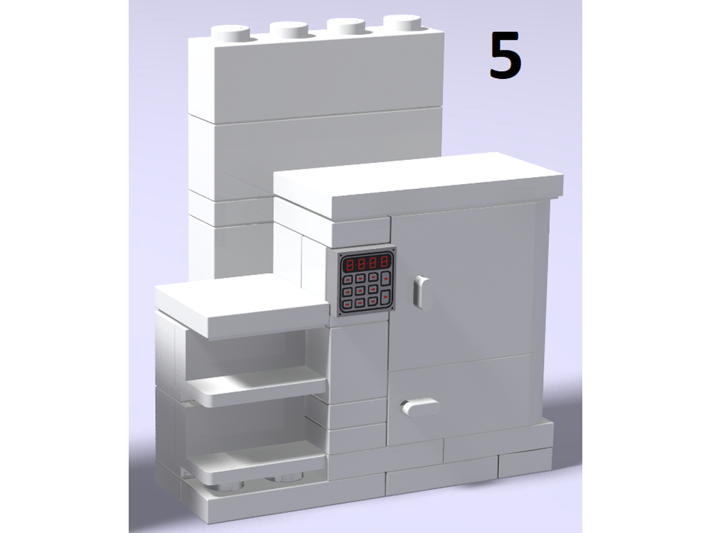 Lego Moc Modular Living Container Kitchen By Schnabbo Rebrickable