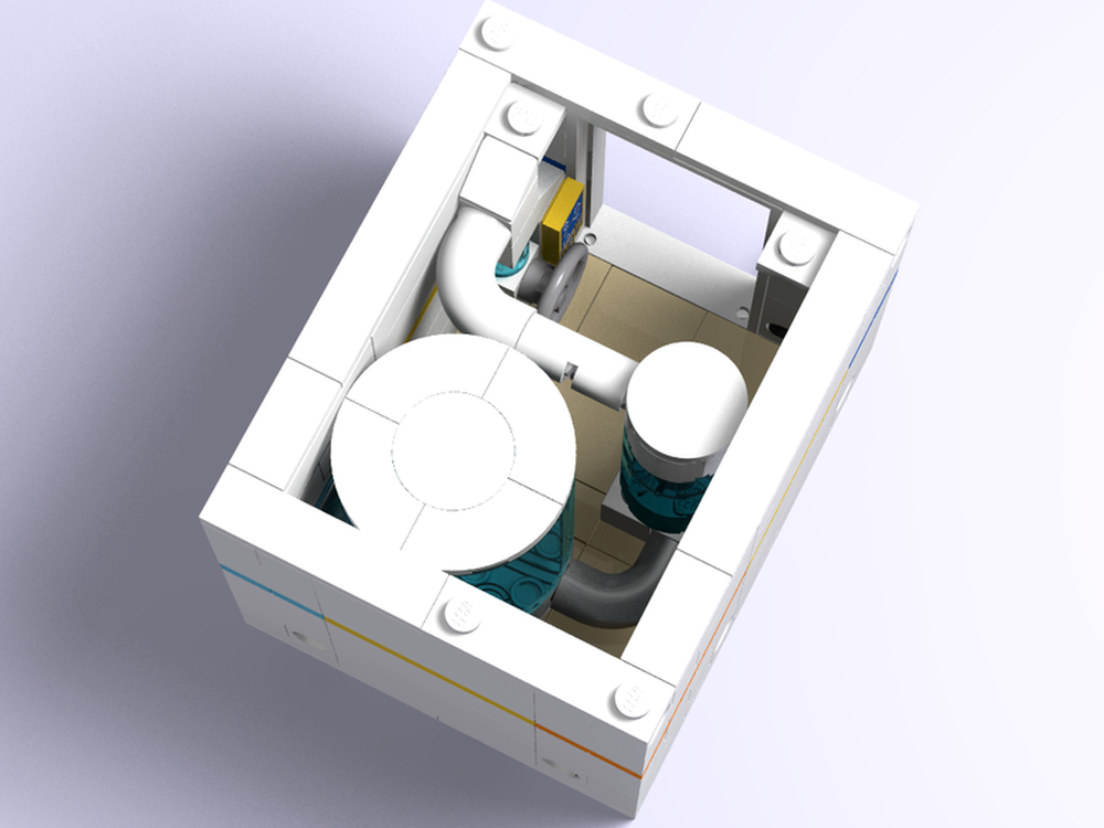 Lego Moc Modular Living Container Water Treatment Container By
