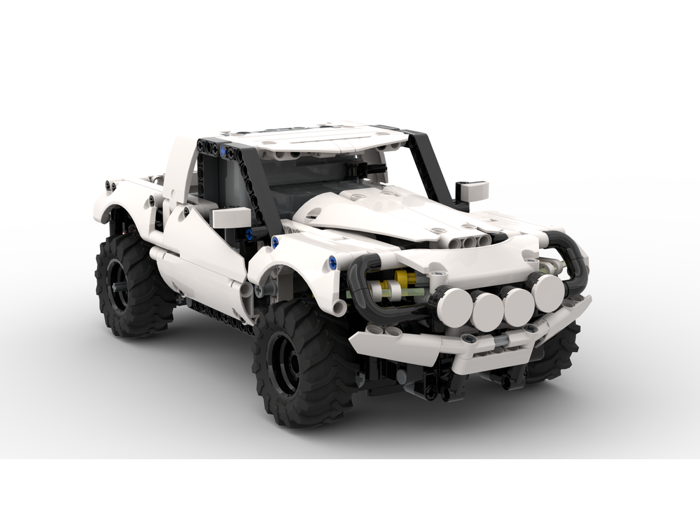 Lego Moc 4x4 Powered Up Pickup Truck By Lohere Rebrickable Build