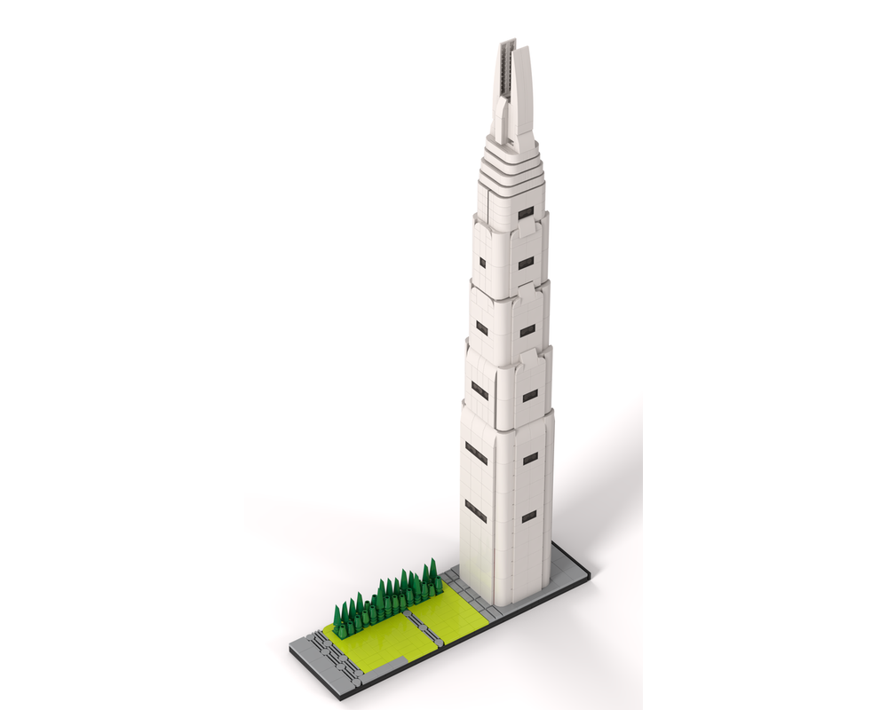 Lego Moc Lotte World Tower By Leblegun Rebrickable Build With Lego
