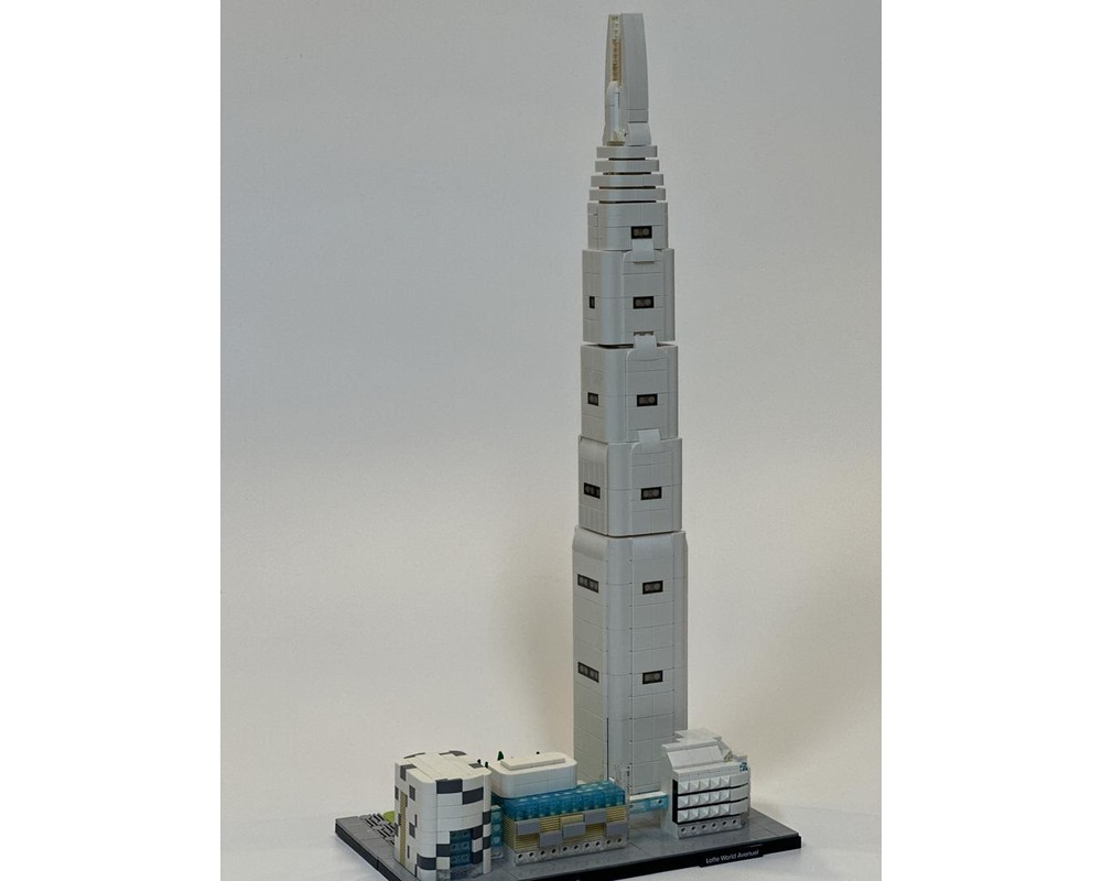 Lego Moc Lotte World Tower By Leblegun Rebrickable Build With Lego