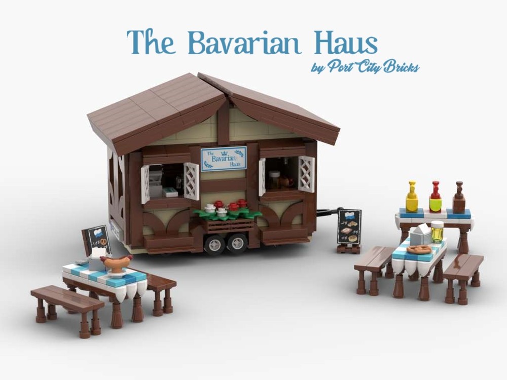 LEGO MOC The Bavarian Haus Food Trailer - Market Stall Series by ...