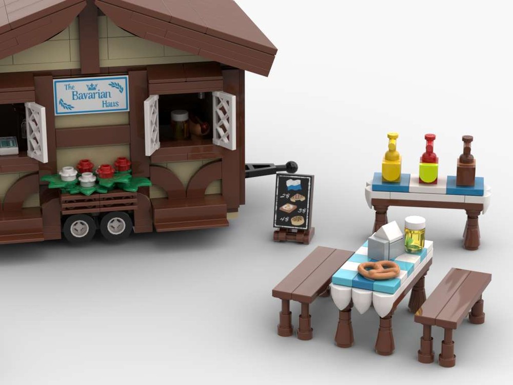 LEGO MOC The Bavarian Haus Food Trailer - Market Stall Series by ...