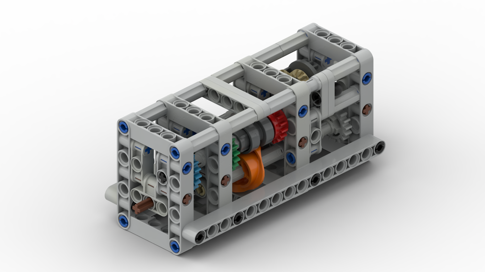Lego Moc Automatic 4 Speed Gearbox By Wietsebricks Rebrickable Build With Lego