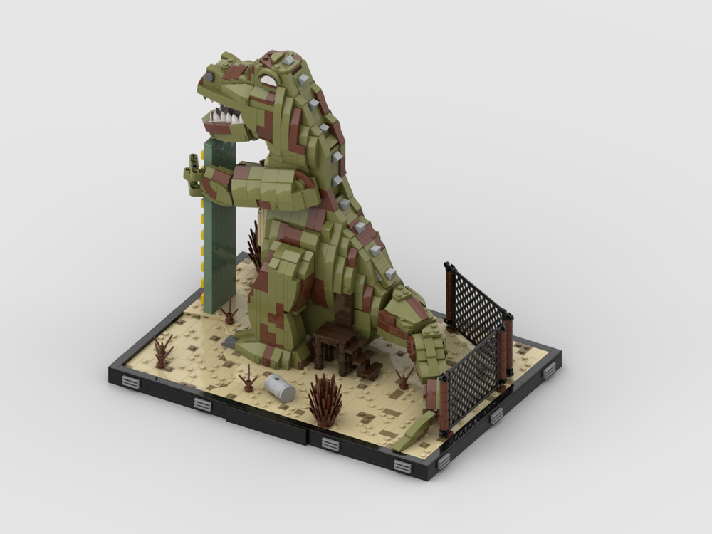 Lego Moc Dinky T Rex From Fallout New Vegas By Grisbee Rebrickable