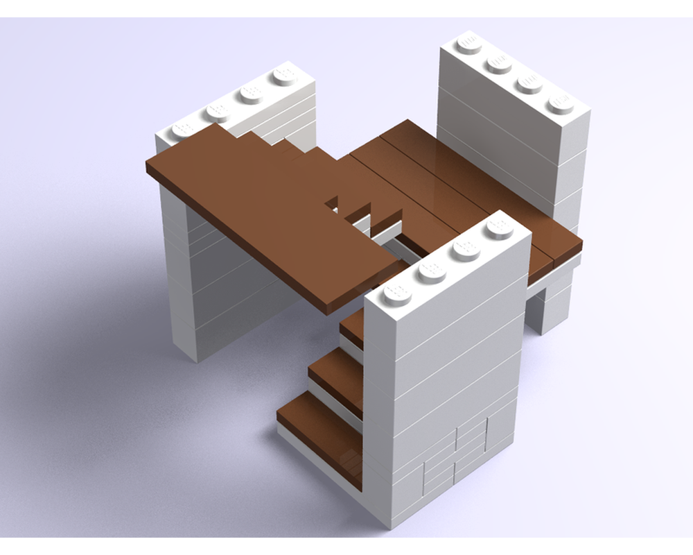 LEGO MOC Modular living container -> inside stairs (3 modules) by ...