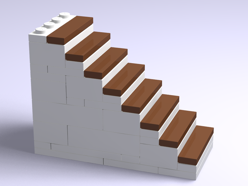 LEGO MOC Modular living container -> inside stairs straight by schnabbo ...
