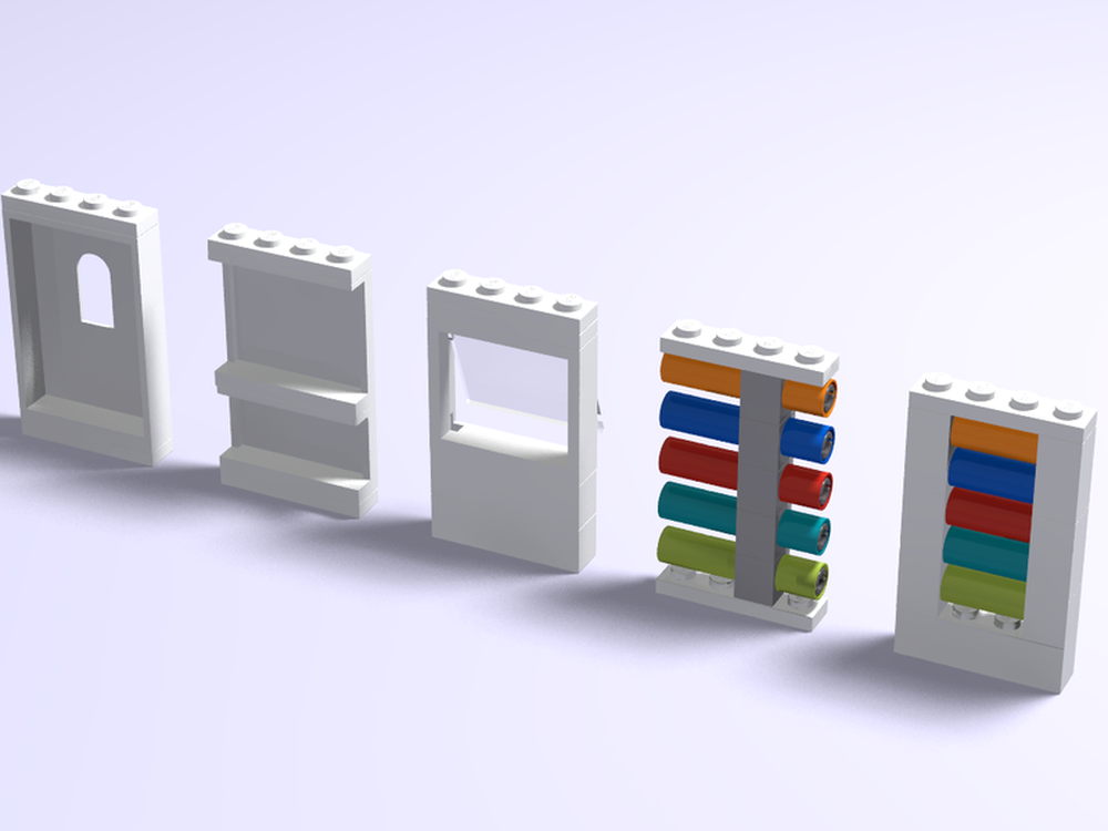 LEGO MOC Modular living container -> walls and windows by schnabbo ...