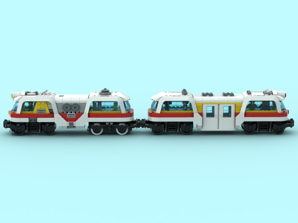 Lego Moc Passenger Train From The Future By Symbioza Rebrickable