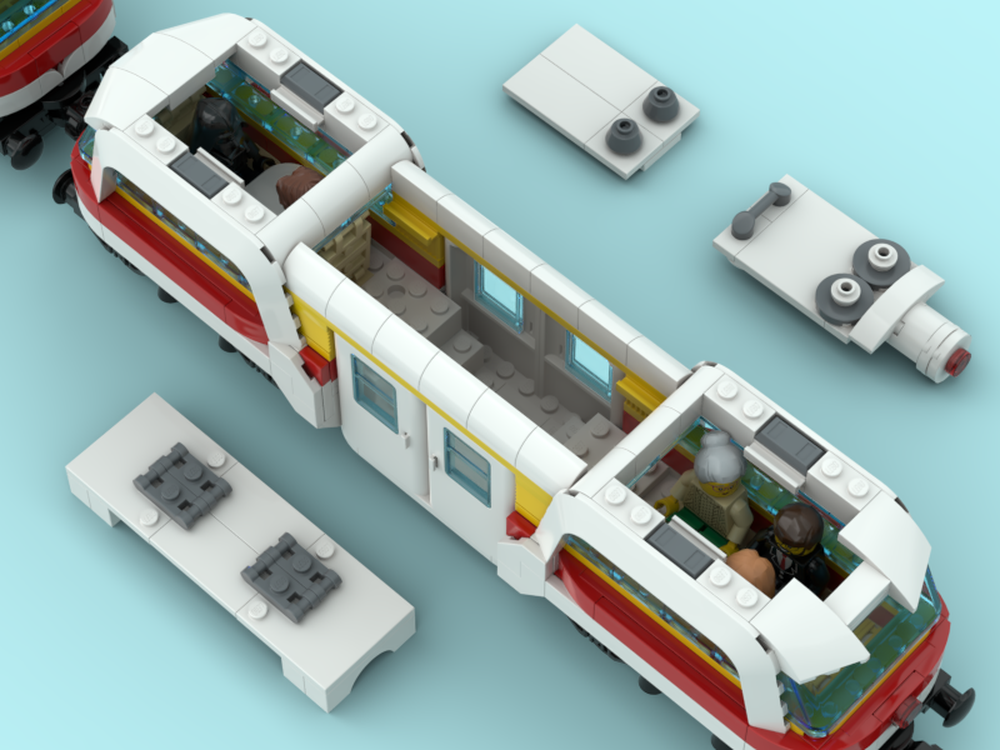 LEGO MOC Passenger Train from the Future by symbioza | Rebrickable ...