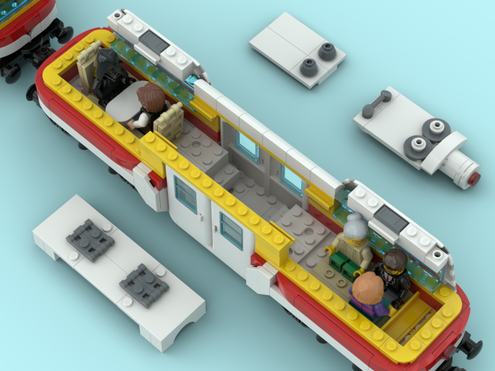 LEGO MOC Passenger Train from the Future by symbioza | Rebrickable ...