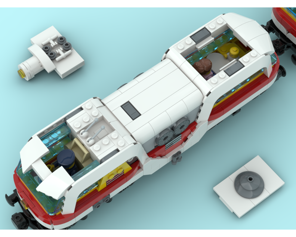 LEGO MOC Passenger Train from the Future by symbioza | Rebrickable ...