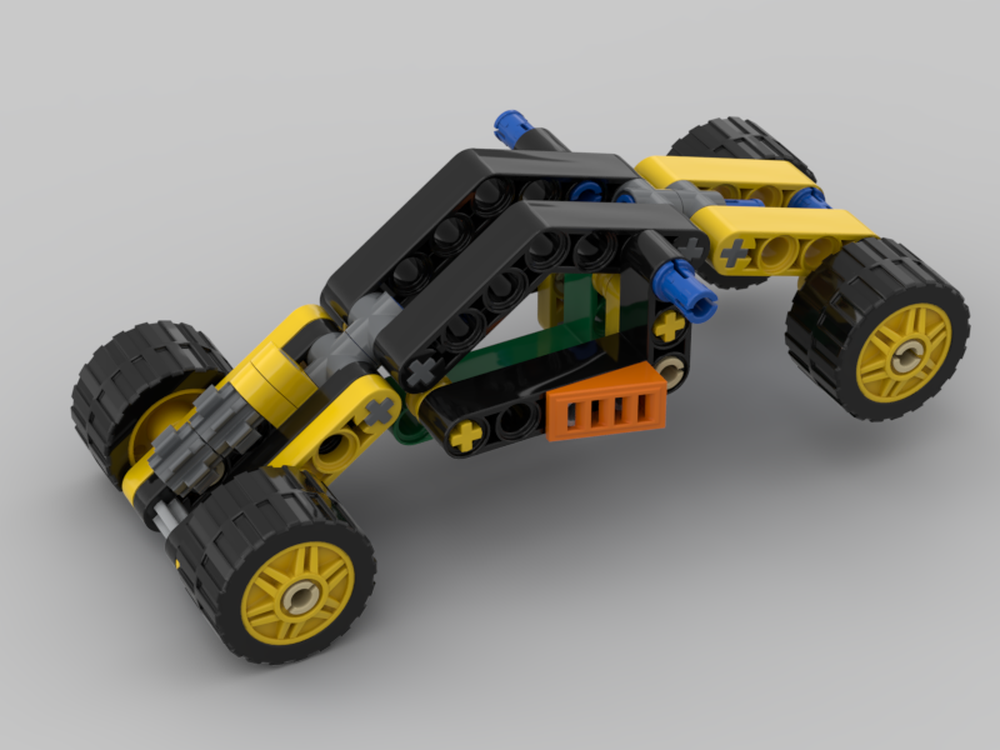 LEGO MOC Futuristic sportscar with four-wheel tilt steering by diddesen ...
