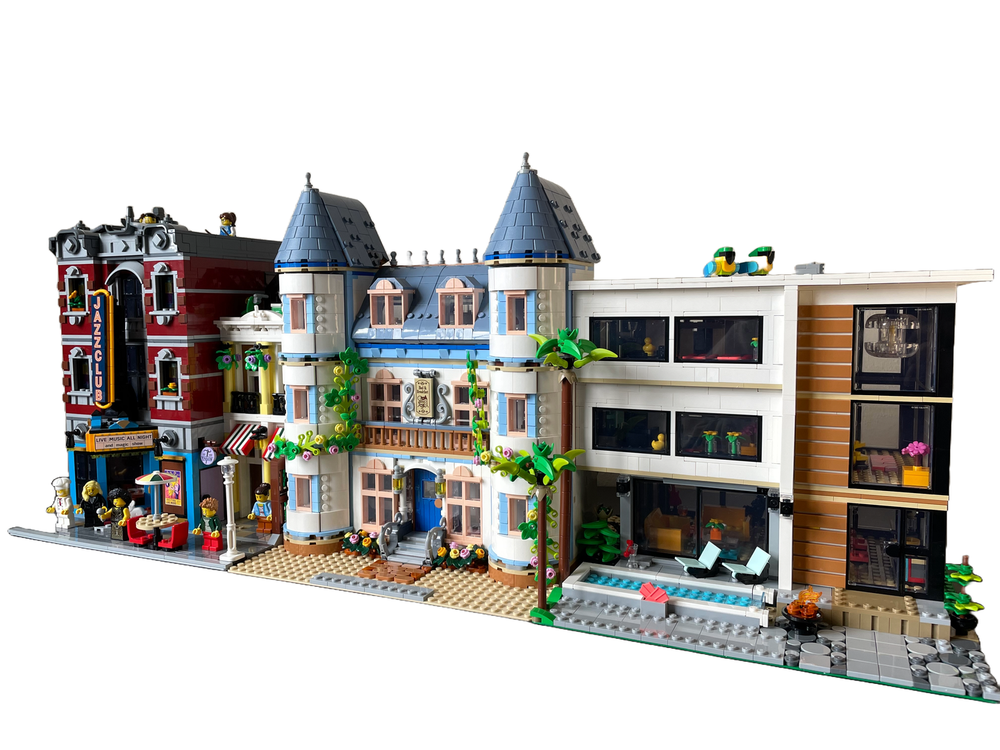 Lego Moc Castle Bandb Modular Alternate Build Of 2x42638 Bed And Breakfast