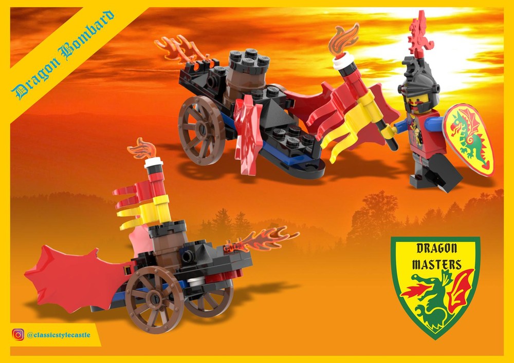 LEGO MOC Dragon Bombard by classicstylecastle | Rebrickable - Build ...