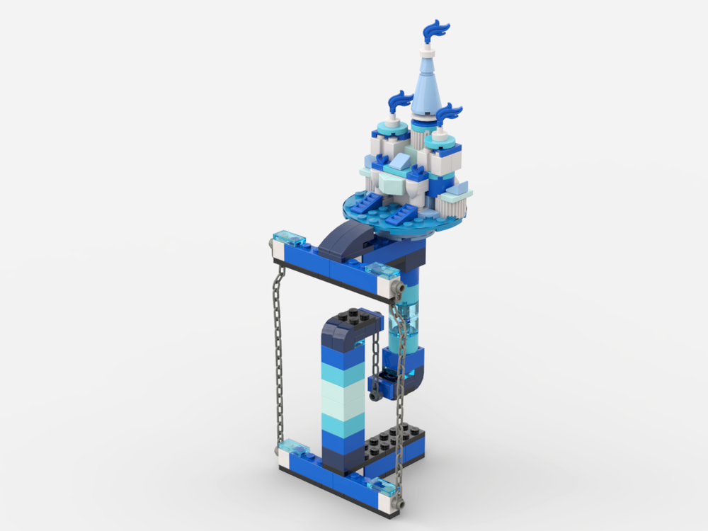 LEGO MOC Tensegrity Sculpture - Float Blue Castle by Agilinzzz ...