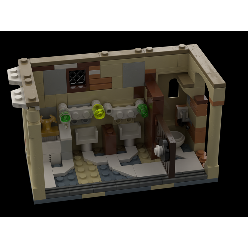 LEGO MOC Hogwarts. Boys' bathroom by alien111 | Rebrickable - Build ...