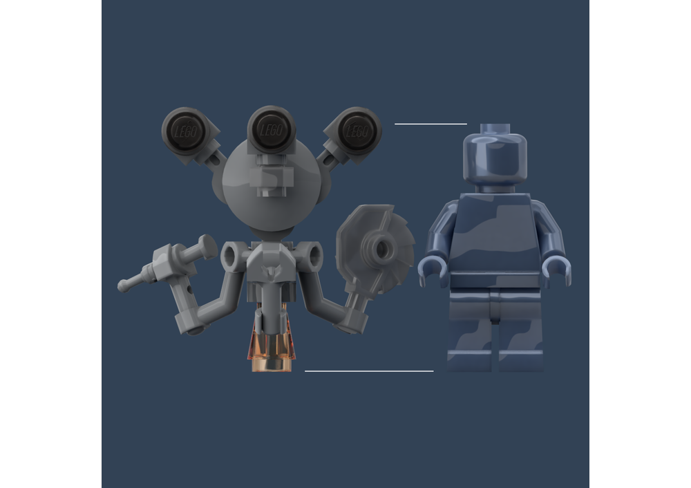 Lego Moc Mister Handy Fallout Game By Mfan8 Rebrickable Build