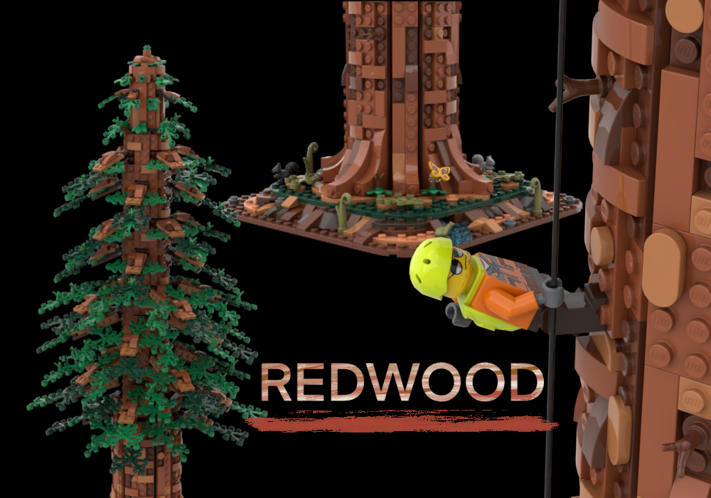 LEGO MOC Redwood Tree (Sequoia sp.) by OrchardBuilds | Rebrickable ...