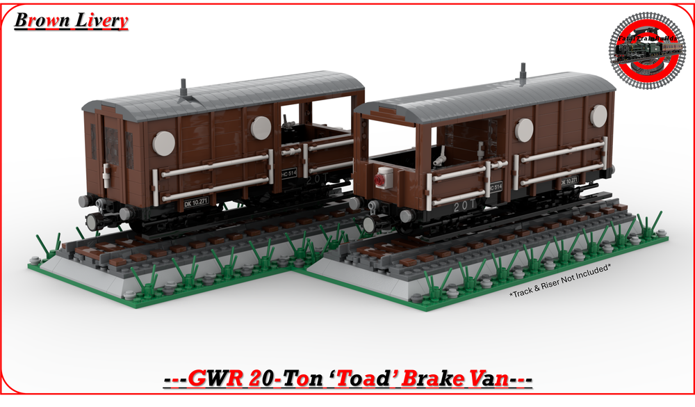 LEGO MOC (Brown) GWR 20-Ton 'Toad' Brake Van (8-w) by FatalTrainBuilds ...