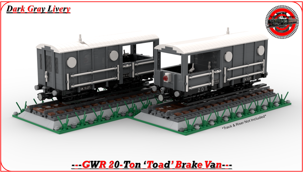 LEGO MOC (Pack) GWR 20T 'Toad' Brake Vans (8-w) by FatalTrainBuilds ...