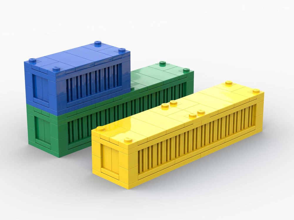 Lego Moc 40ft Freight Container By Bricklenscz Rebrickable Build
