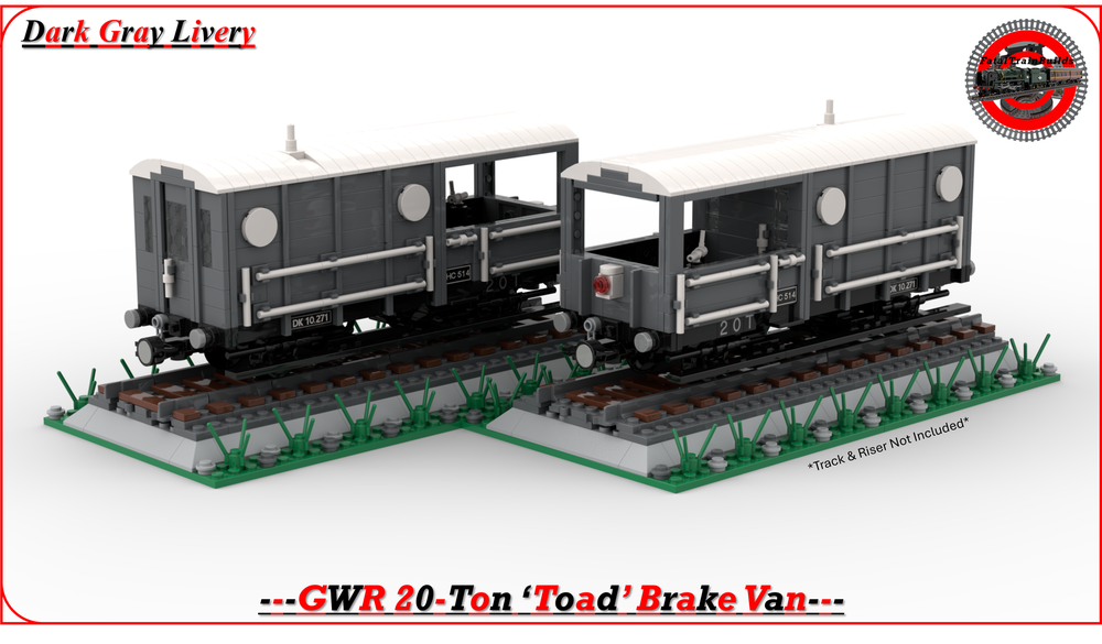 LEGO MOC (Dark Gray) GWR 20-Ton 'Toad' Brake Van (8-W) by ...