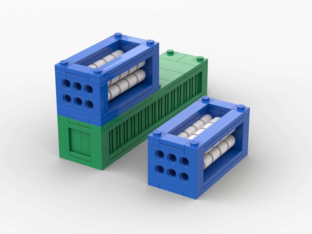 Lego Moc 20ft Gas Tanks Container By Bricklenscz Rebrickable Build