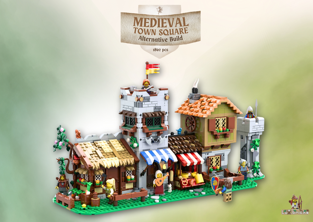LEGO MOC Medieval Town Square - Alternate Build by lux.bricks ...