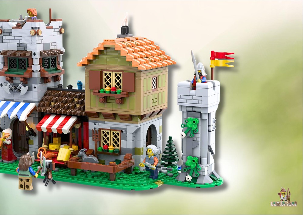 LEGO MOC Medieval Town Square - Alternate Build by lux.bricks ...