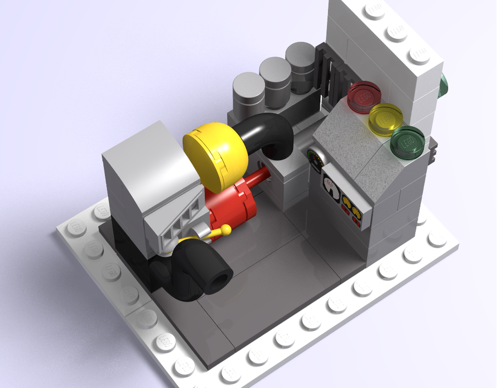 Lego Moc Modular Living Container Power Generator Container By