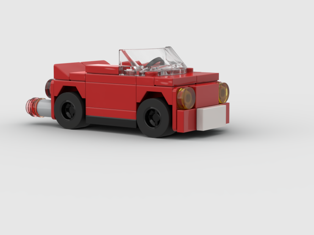 LEGO MOC Small red car by Sandyx | Rebrickable - Build with LEGO