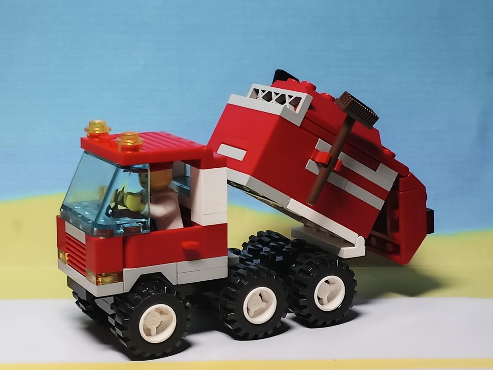 Lego Moc 6668 Refuse Collection Truck By Ziqing Rebrickable Build