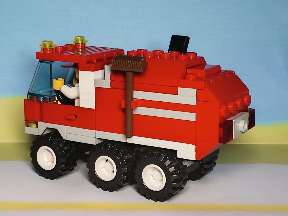 Lego Moc 6668 Refuse Collection Truck By Ziqing Rebrickable Build