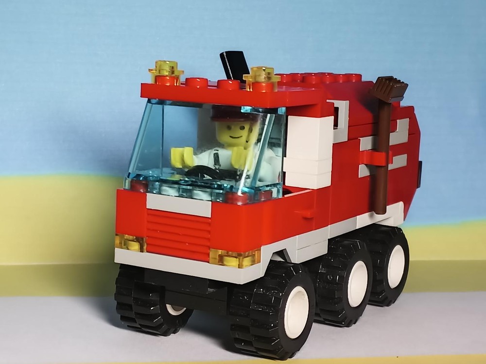 Lego Moc 6668 Refuse Collection Truck By Ziqing Rebrickable Build
