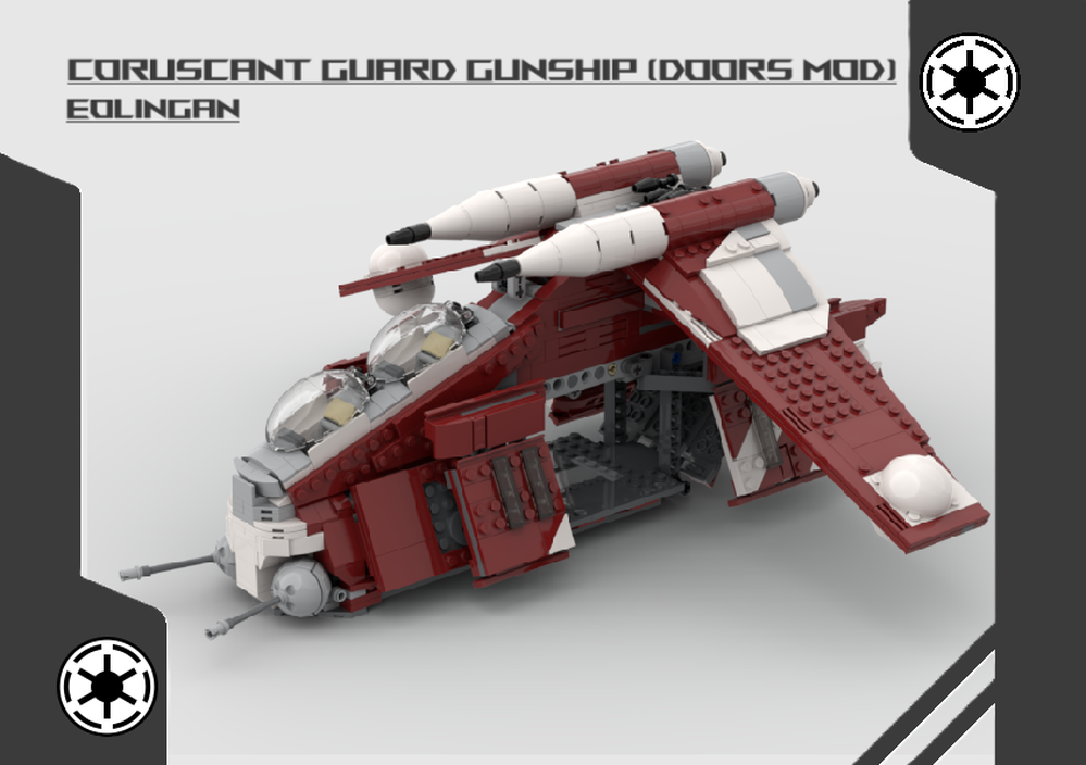 LEGO MOC-187285 Coruscant Guard Gunship Mod by Eolingan | Rebrickable ...