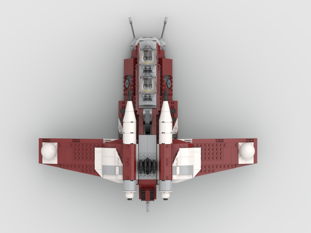 Lego Moc Republic Gunship Coruscant Guard Version Simple Doors Mod