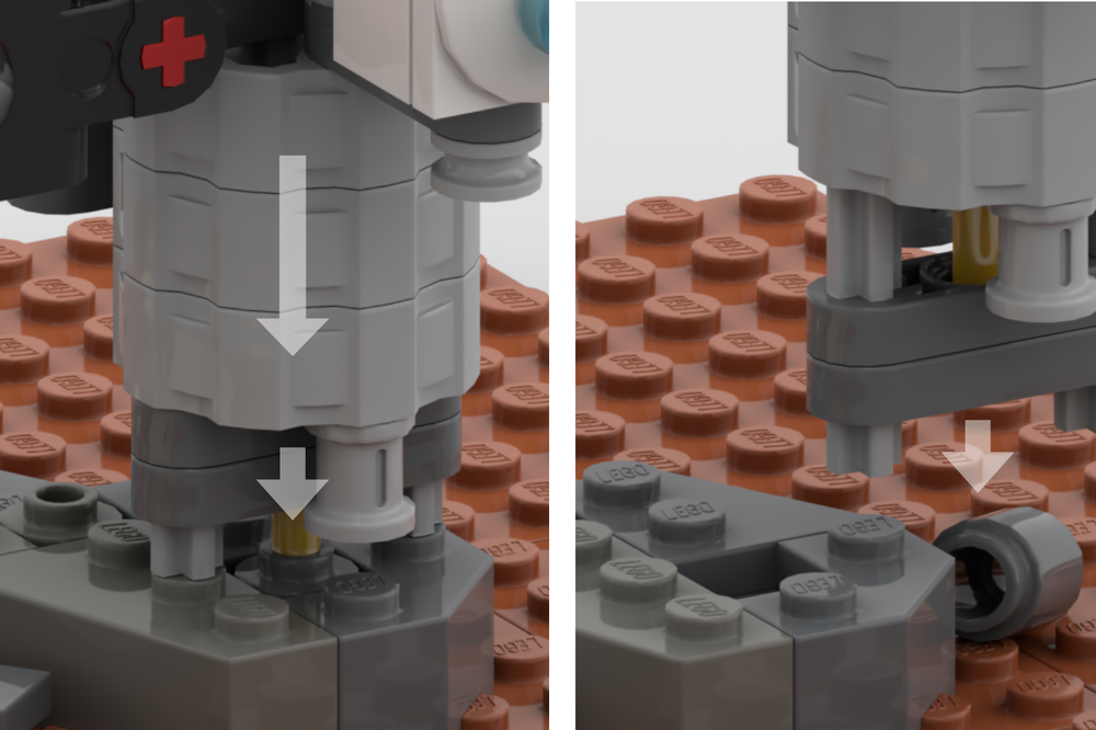 LEGO MOC 42158: Sample collection / release mechanism for drill arm ...